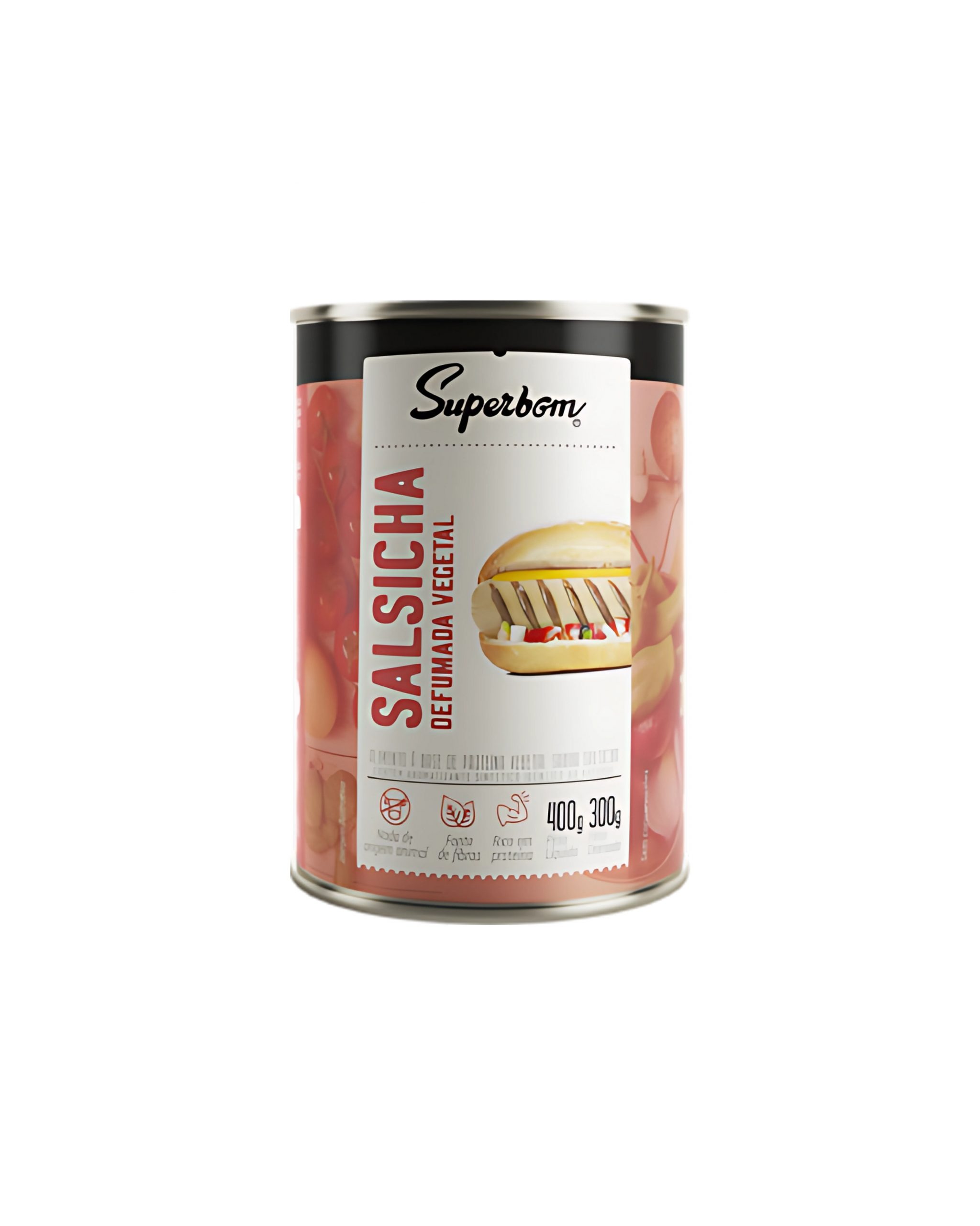 Salsicha Vegetal Defumada 300g - Superbom - Novo Tempo Store - MS